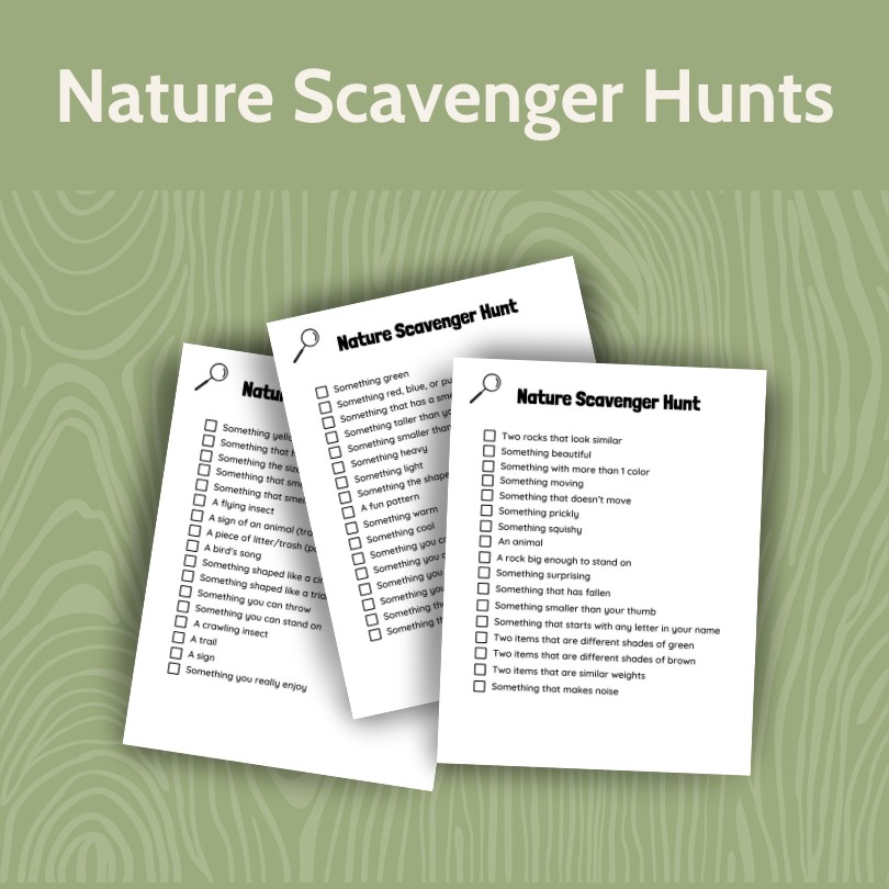 Nature Scavenger Hunts for Kids (3 Page Outdoor Activity PDF) - Outside ...